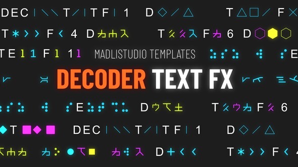 Decoder Text FX, After Effects Project Files | VideoHive